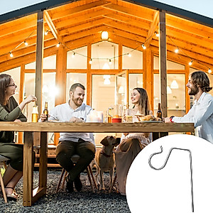 Hotop 80 Pieces Christmas Light Hanger for Gutters Gutter Hooks Metal Outdoor Xmas Hanging Kitchen Bathroom Work Shop Garden Silver