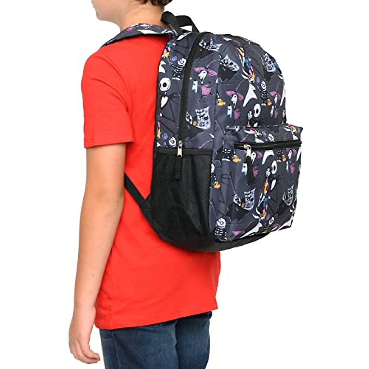 Disney Nightmare Before Christmas 16" Backpack Jack Skellington All Over Print