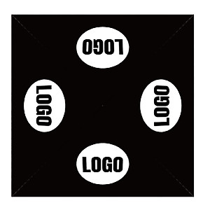 SOSITE Custom Logo Pop Up Canopy Tent for Trade Show with Roof-10x10