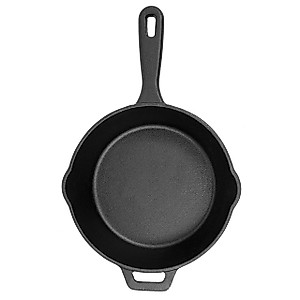 Pit Boss 14” Cast Iron Deep Skillet w/ Lid, Black