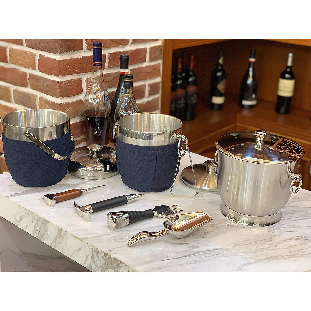 Fortune Candy Ice Picks, 18/8 Stainless Steel, for Kitchen, Bars, Bartender, Deluxe Ice Carving Tools (Anvil Ice Pick)