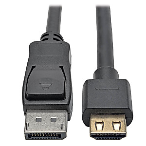 Tripp Lite DisplayPort 1.4 to HDMI Active Adapter Cable, UHD 4K @ 60Hz Video, HDR, HDCP 2.2, 15 Feet / 4.6 Meters, 3-Year Warranty (P582-015-HD-V4A)