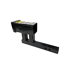 MaxxHaul 80875 1-1/4" to 2" Hitch Adapter With 4" Rise and 3-3/8" Drop - For Class I and Class II Receivers