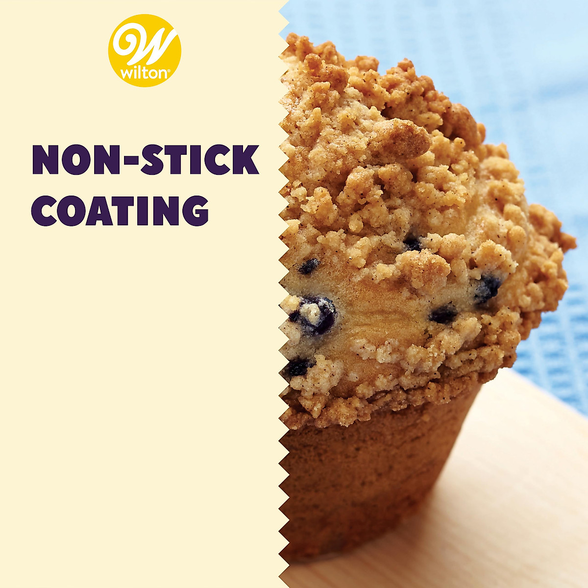 Wilton Recipe Right Non-Stick 6 Cup Jumbo Muffin Pan, 2 count (Pack of 1)