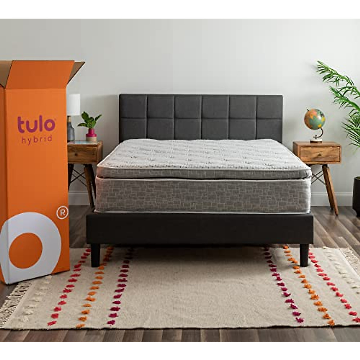 Tulo by Mattress Firm | 12 INCH Memory Foam Plus Coil Support Hybrid Mattress | Bed-in-A-Box | Plush Comfort | King