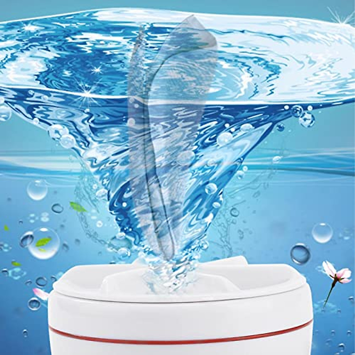 Lavadora portátil, Mini lavavajillas, Mini lavadora Turbo y lavavajillas, apta para viajes, desinfección ultrasónica Turbo con USB, adecuado para el hogar, negocios, viajes, Universidad