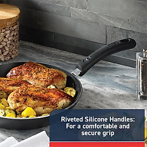 T-fal E93802 Professional Total Nonstick Thermo-Spot Heat Indicator Fry Pan, 8-Inch, Black, 2100086426