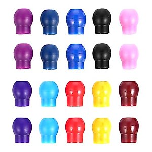 Replacement Ear Tips, 10 Pairs Stethoscope Earplugs Soft-Sealing Earbuds Stethoscope Ear Pieces Replacement Earplugs Accessories Replacement Ear Tips for Stethoscopes, Random Color