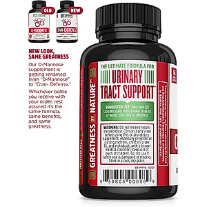 Zhou Nutrition Cran Defense, Cranberry Concentrate Urinary Tract Formula, Flush Out Impurities and Healthy Bladder Support, 3 in 1 Formula - Cranberry Extract, D-mannose, Vitamin C, Multi - 60 Count