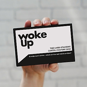 Bubblegum Stuff Woke Up - The Woke AF Trivia Game - Fun True or False Card Stacking Game - Card Games for Adults - Adult Games for Game Night