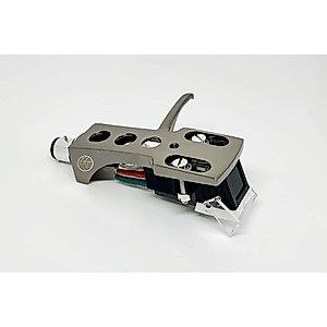 Cartridge and Stylus, needle and Titanium Headshell with mounting bolts for Sansui SR222, P50, FRD3, FR5080S, SR212, FRD35, FRQ5, SR525, FRD25, SR333, FR1080, FR3060, FR4060, SR1050, SR2020