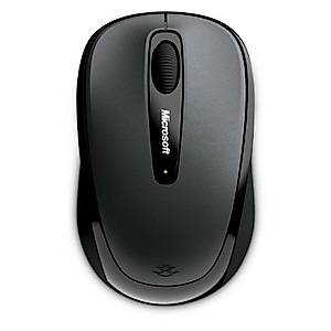 Microsoft Wireless Mobile Mouse 3500 - Loch Ness Gray. Comfortable design, Right/Left Hand Use, Wireless, USB 2.0 with Nano transceiver for PC/Laptop/Desktop, works with for Mac/Windows Computers