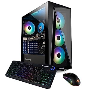 iBUYPOWER Starter PC Computer Desktop Slate4MR 220i (Intel i3-10105F 3.7 GHz,NVIDIA GeForce GT 1030 2GB, 8GB DDR4, 480 GB SSD, WiFi Ready, Windows 10 Home)
