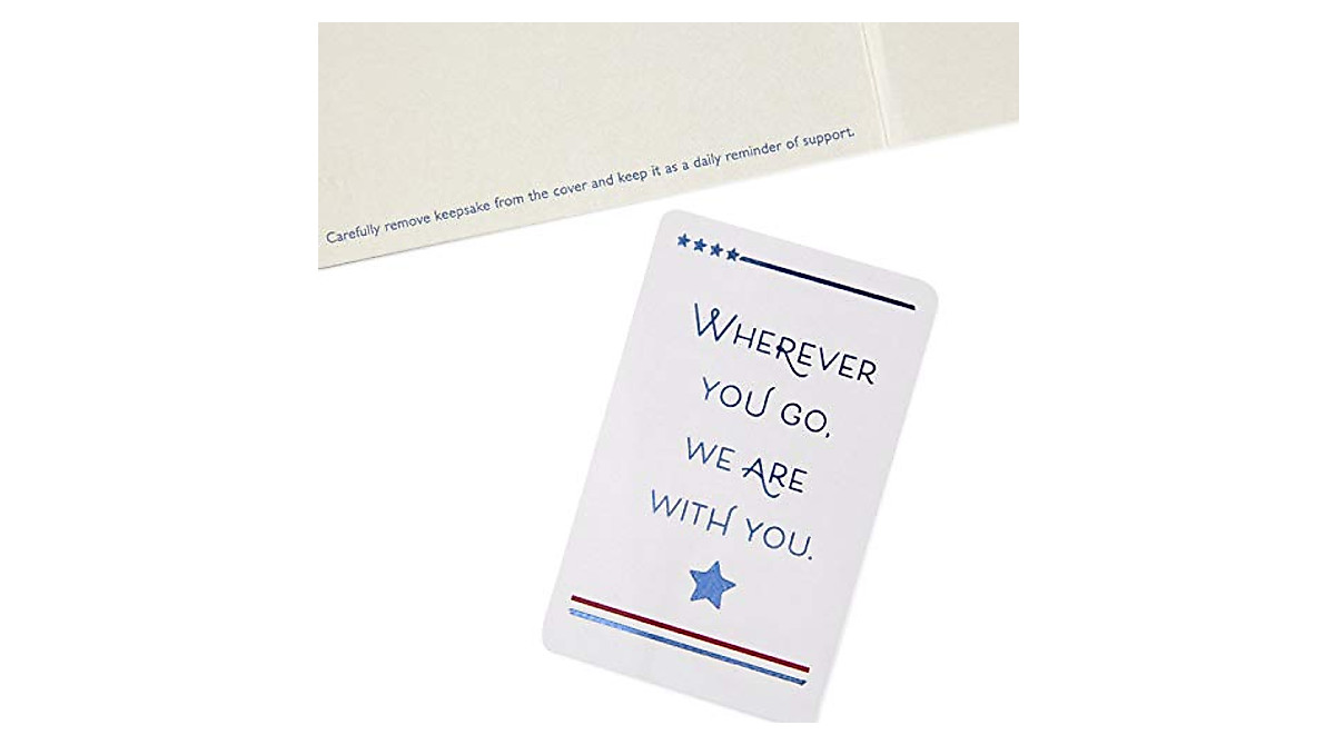 Hallmark Military Deployment Card (Wherever You Go Removable Keepsake ...