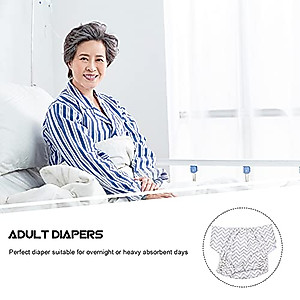 DOITOOL Adult Diapers Pañales Desechables Adult Diaper Washable Cloth Diaper Incontinence Diaper Washable Briefs Anti Leak Reusable Diaper for Women Men Grey Pañales para Adultos Mens Briefs