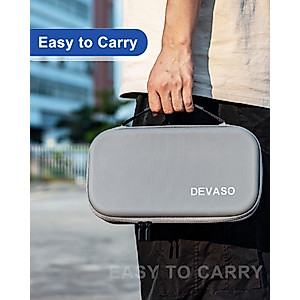 DEVASO Upgraded Carrying Case for ASUS ROG Ally X/PlayStation Portal/Steam Deck/OLED, Waterproof Portable Storage Shoulder Bag Travel Case for Steam Deck Console & Accessories
