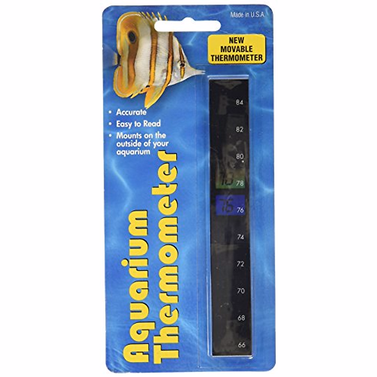 LCR Hallcrest LLC 43330972: Liquid Crystal Aquarium Thermometer Vertical