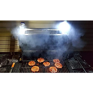 LILUOE Magnetic Barbecue BBQ Light Set for Grilling - 2PCS, Black(Include 6 AAA Alkaline Batteries)