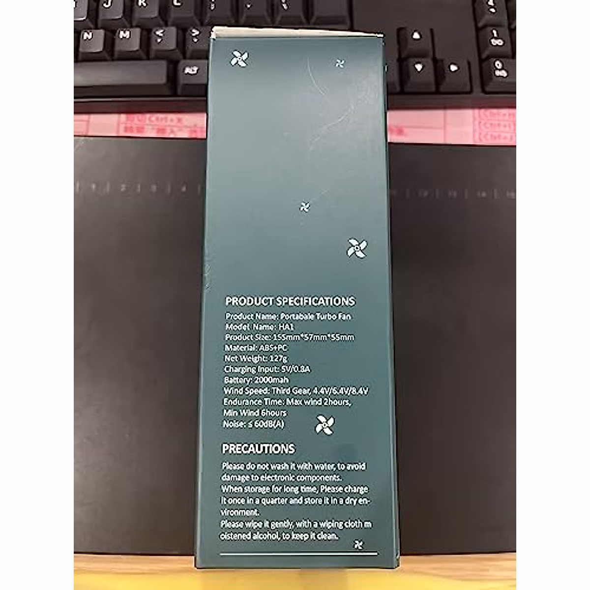 KENSUKA Portable Handheld Fan with Aromatherapy HA1, Personal USB Rechargeable Mini Turbo Fan with 3 Speed Adjustable and Desk Base, Pocket Hand Fans for Women, Travel, Makeup, Outdoor, Indoor.