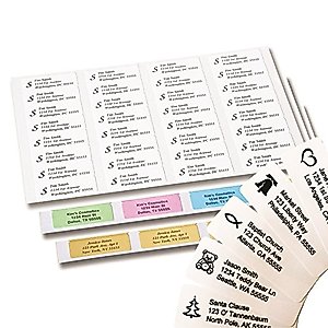 Return Address Labels - 500 Personalized Labels on Sheets (White)
