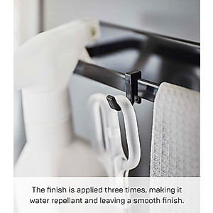 Yamazaki Home Magnetic Kitchen Hanger Steel | Towel Holder, One Size, Black