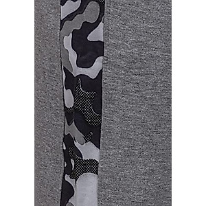 chopper club Boys Joggers Sweatpants with Drawstrings in Cotton Medium Thick Terry Fabric BlackGrey Printed Side Panel 18