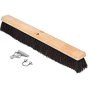 SPARTA Flo-Pac Horsehair Floor Sweep, Floor Brush for Cleaning, 24 Inches, Black