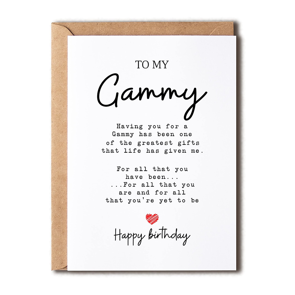 To My Gammy - Gammy Birthday Card - Gammy Is The Greatest Gifts In My Life - Birthday Card For Gammy - Gift For Gammy Card- Christmas Gifts For Gammy