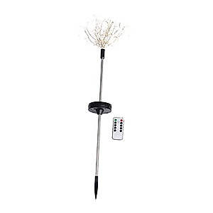 OSALADI 3pcs 153 Lights Party Wire Christmas Outdoor Use Patio Battery Indoor Decorative Firework Solar Yard Plug Garden Effect Landscape Operated Lawn Decor Fairy Stake