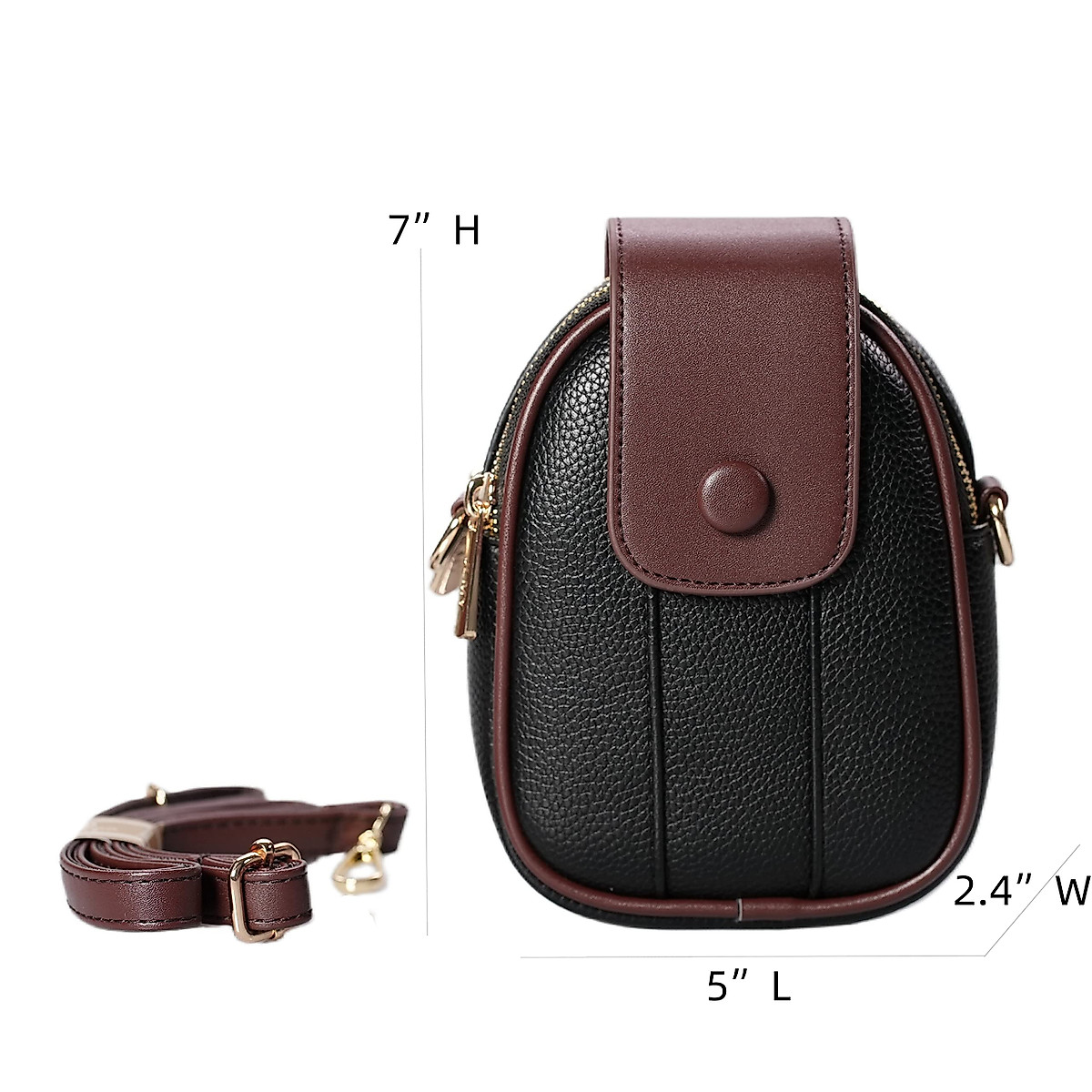 GEEMONT Small Clutch Purse For Women Mini Handbag Shoulder Bag Cell Phone Bag Dumpling Bag Multipurpose Crossbody