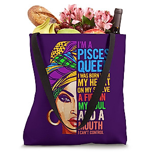 Gift For Pisces Women, February, March Queen Tote Bag