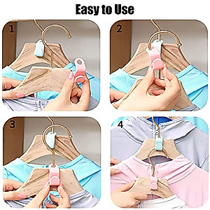 GJX 100Pcs Clothes Hanger Connector Hooks Cascading Hanger Plastic Hooks Extender Clips for Closet Hangers Space Saving and Organizer Clothes Closets (100 White)