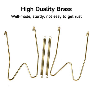 Fasunry 10 Pack Plate Hangers, 10 Inch Wall Plate Hangers and 12 Pack Wall Hooks, Compatible 8.5 to 10.5 Inch Decorative Plates, Antique China, Antique Plates and Arts