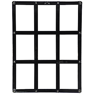 BCW Wall Mountable Trading Card Display Frame | 9 Card Screwdown Holder | Baseball Card Display Frame | High-Impact Crystal Clear Polystyrene | Ideal as a Baseball Card Frame Wall Display