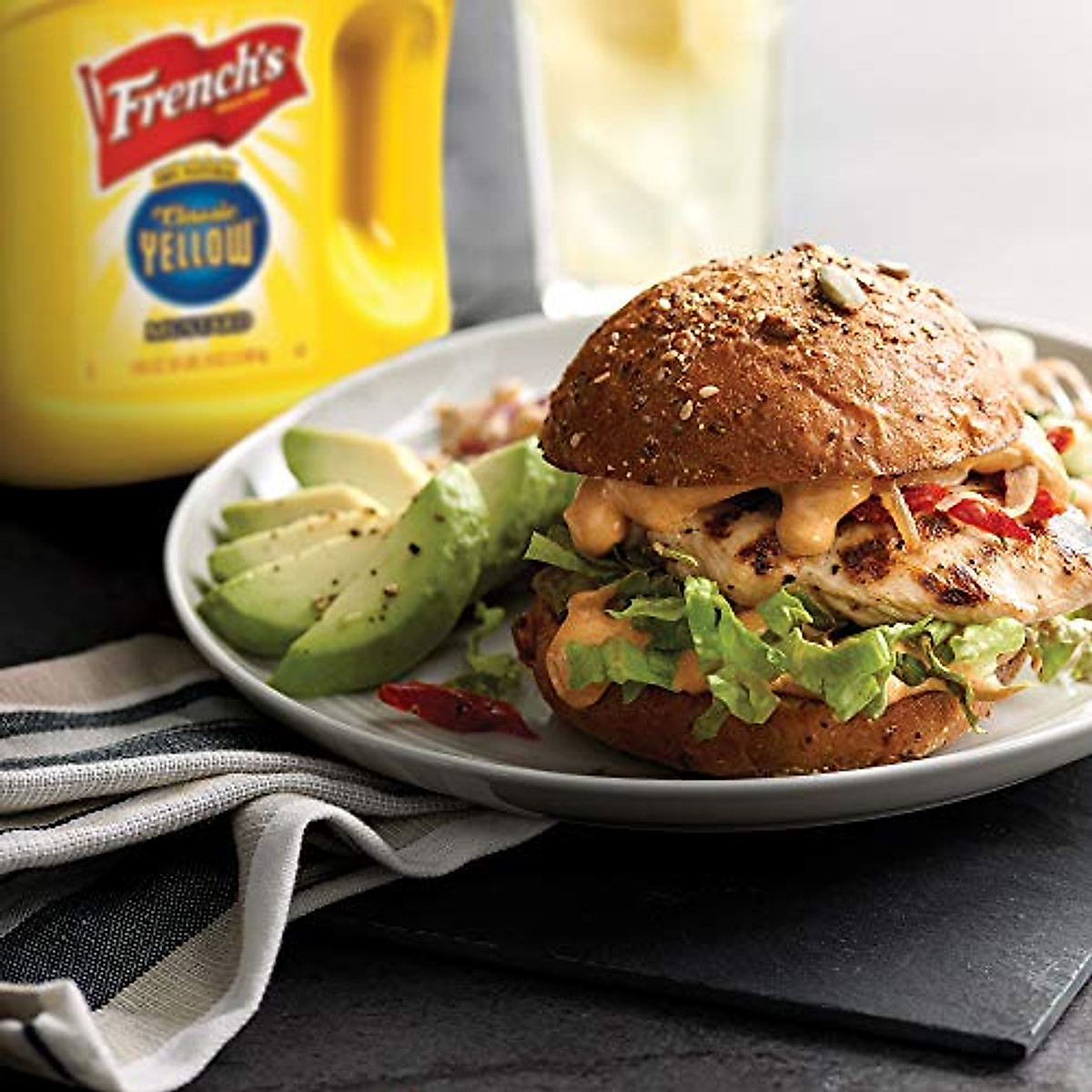 French's Classic Yellow Mustard, 105 oz - One 105 Ounce Bulk Container of Tangy and Creamy Yellow Mustard Perfect for Professional Use or for Refillable Containers at Home