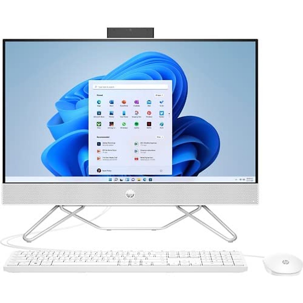 HP 24-cb1000a 24-cb1256 All-in-One Computer - AMD Ryzen 5 5625U Hexa-core (6 Core) - 8 GB RAM DDR4 SDRAM - 256 GB M.2 PCI Express NVMe SSD - 23.8" Full HD 1920 x 1080 Touchscreen Display - Deskto