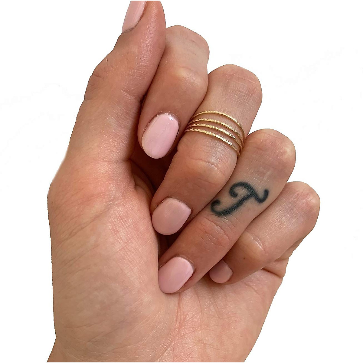 TOE RINGS & THINGS | Set of Two Toe Rings | 14k Gold Fill Four Strand Design | Adjustable Unisex Size | Pack of Two Rings