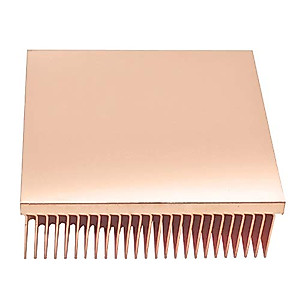 Pure Copper Skiving Fin Heatsink 50mm x 50mm x 15mm/ 1.96 x 1.96 x 0.59 inches for Electronic Chip Led Cooling