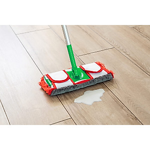 Reversible Double Sided Swiffer Compatible Mop Head | Microfiber Mop Head Replacement | Dust Mop | Floor Mop | Flat Mop | Microfiber Mop Pads | Wet and Dry Cleaning | Set of 2