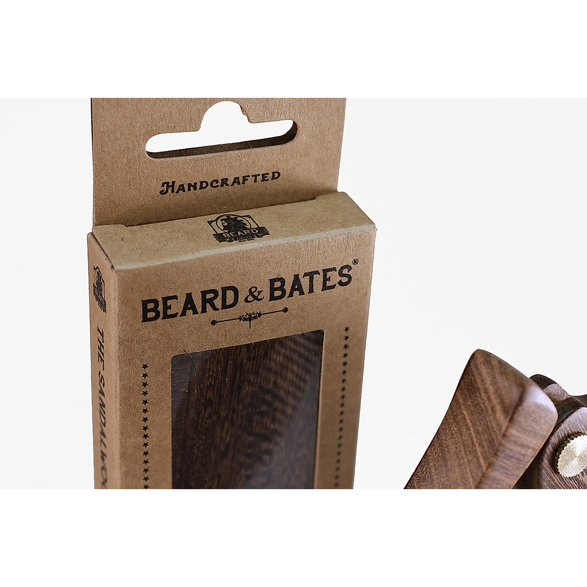 BEARD & BATES The Sandalwood Switchblade - The Original Folding Wooden Beard Hair Comb | Boutique, Artisan Crafted, Los Angeles