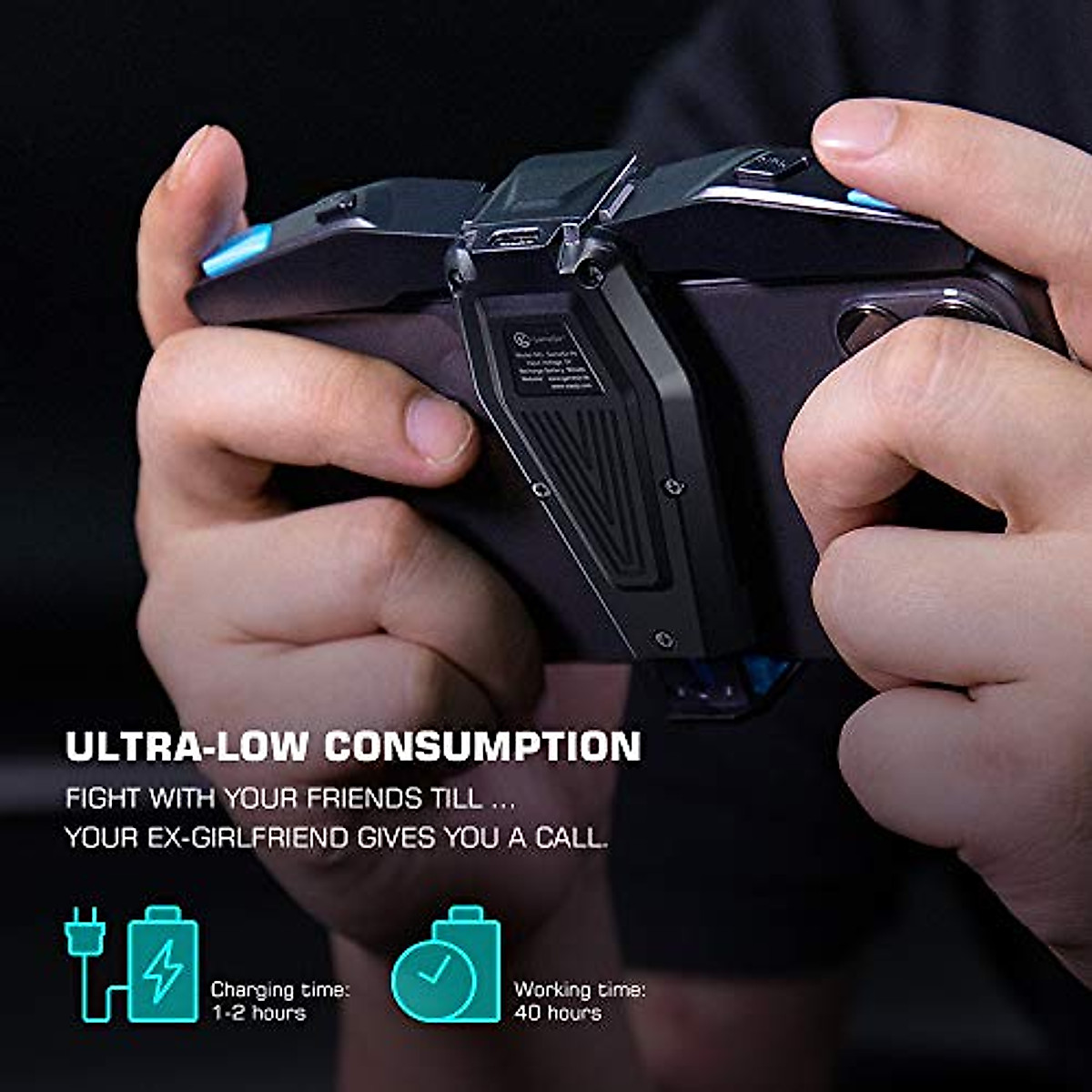 GameSir F4 PUBG Mobile Game Controlle, Mobile Gaming Trigger for Fortnite/COD/Rules of Survival, Gaming Grip Joysticks for 4.5-6.5 inch iOS Android Phone