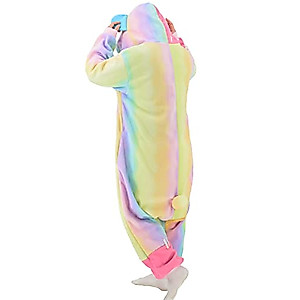 YUNTAISHAN Bear Onesie Adult Onesie Pajamas One Piece Pajamas Animal Cosplay Costume for Women Men