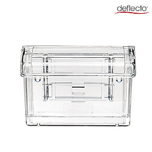 Marketing Holders Grab a Card Business Box with Hinged Lid Sales Reps Realtors Mount Sign Store Front Wall Outdoor Vehicle Trucks SUVs Car Mobile Plumbers Contractors, clear, "4 1/4""w x 2 3/4""h x 1 1/2""d" (DEF70901)