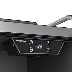 EdgeStar KC7000SSTRIP Full Size Triple Tap Tower Cooled Built-In Kegerator - Black and Stainless Steel