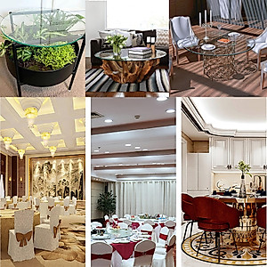 SAGIDAR Round Tempered Glass, Tempered Glass Round Table Top, Round Glass Table Top, Round Dining Table, Glass Dining Transparent Round Glass Table Top, 15IN 20IN 30IN 35IN 40IN