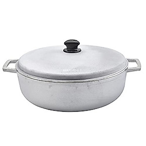 IMUSA USA Traditional Oversided Colombian Caldero 26.8-Quart/50cm, Silver