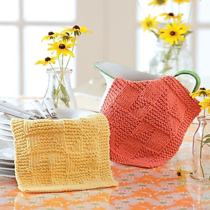 Knit Dishcloths: 15 Extremely easy designs inspired by quilt blocks! (Also includes Knook instructions)