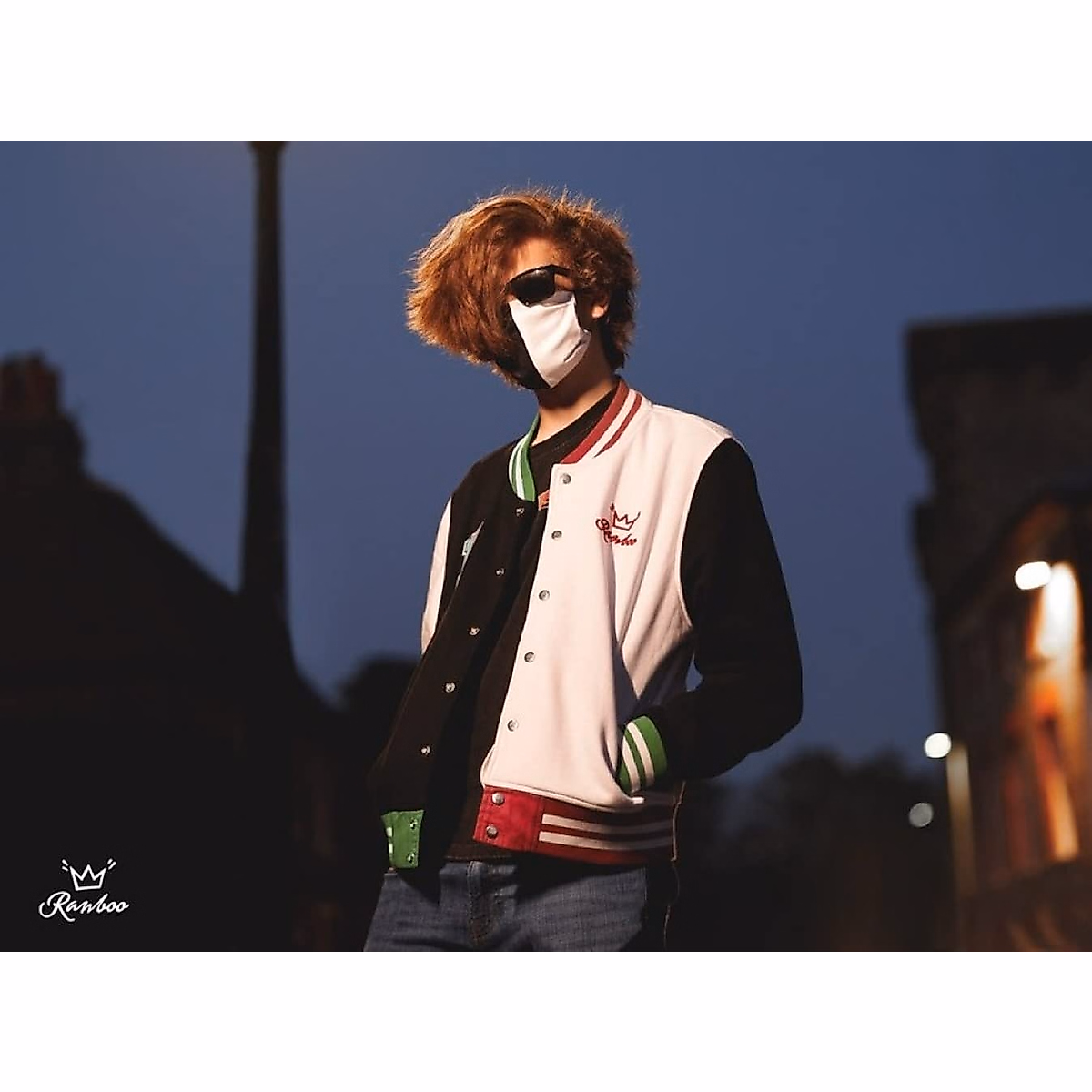 LSPWAFAEF Ranboo New Logo Dream Team SMP Long Sleeve Varsity Jackets Women Men Baseball Uniform Button Jacket (Jl03194a01-b308,M)