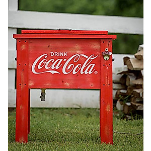 Leigh Country CP 98100 Coca Cola Vintage Cooler, 54-Quart, Red