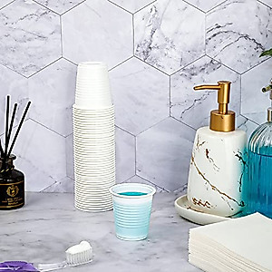 Lilymicky 500 Pack 3 oz Disposable Plastic Cups, Bathroom Cups, 3 Ounce Plastic Mouthwash Cups, Small Jello Shot Cups for Tasting, Drinking and Party